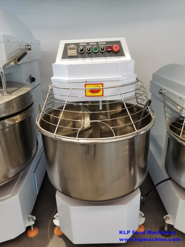 120L 50kg Double Speed Spiral Dough Mixer Bakery Industrial Bread Kitchen Mixer Dough Kneading ...